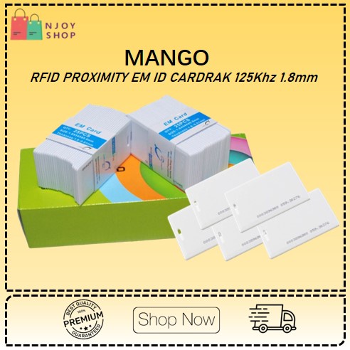 MANGO RFID Proximity EM ID Card 125Khz 1.8mm | Standard EM4200,EM4100 ...