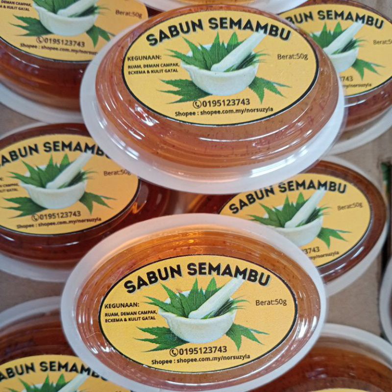Sabun daun semambu Garam Bukit | Shopee Malaysia