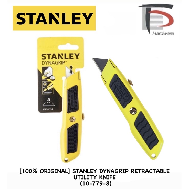 [100% ORIGINAL] STANLEY DYNAGRIP RETRACTABLE UTILITY KNIVE (10-779-8 ...