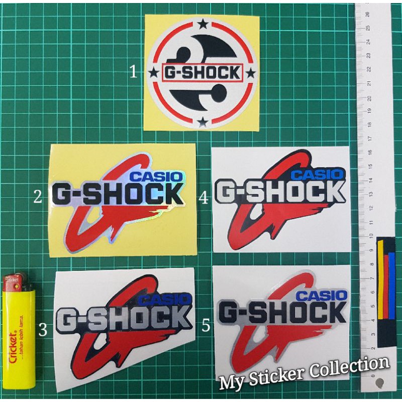 G-Shock / G Shock Casio Sticker Cutting Overlapping Reflective #gshock ...