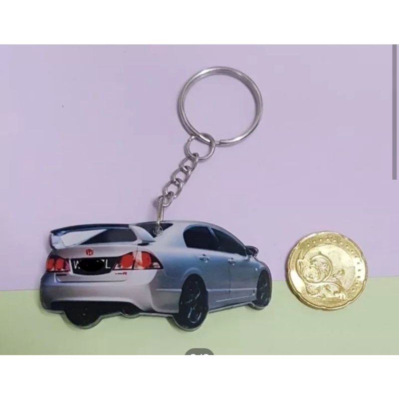 honda civic silver civic fd Mugen 2d keychain | Shopee Malaysia