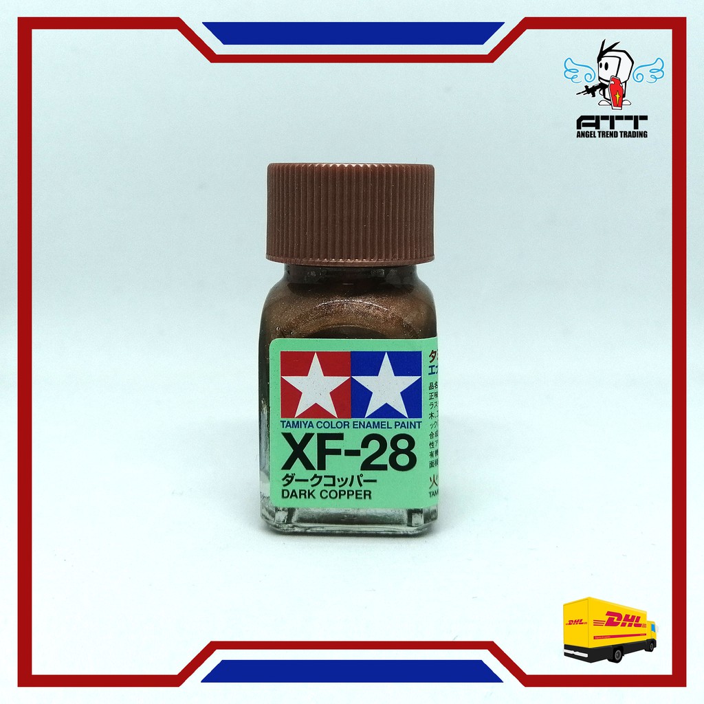 TAMIYA XF-28 DARK COPPER ENAMEL 10ML (Gunpla Gundam Paint ModelKit ...