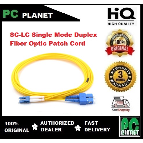 HIGH QUALITY SC-LC Single Mode Duplex Fiber Optic Patch Cord Cable For LAN SFP - 1M 2M 3M 5M 10M ...