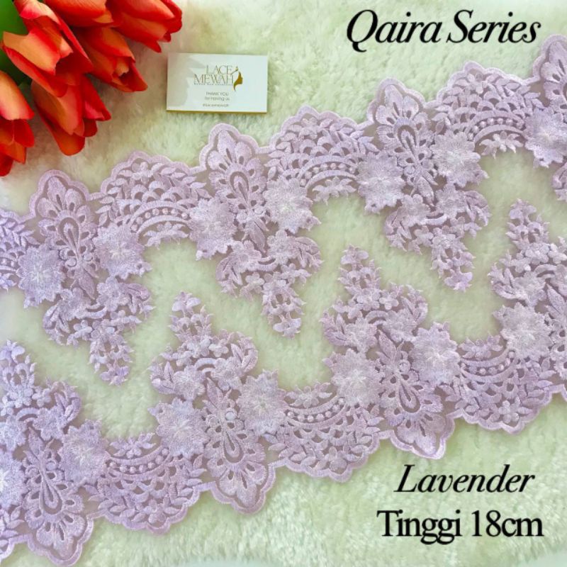 🔥LACE QEISYA BUNGA 2D ABAYA JUBAH DRESS PACTHLACE 🔥 BORDERLACE ...