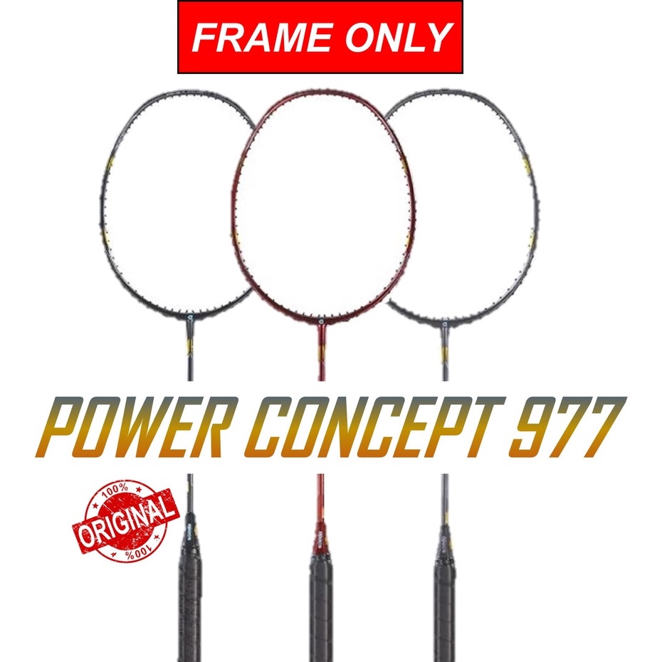 (No String) ORIGINAL Apacs Power Concept 977 Series Badminton Racket (1 ...