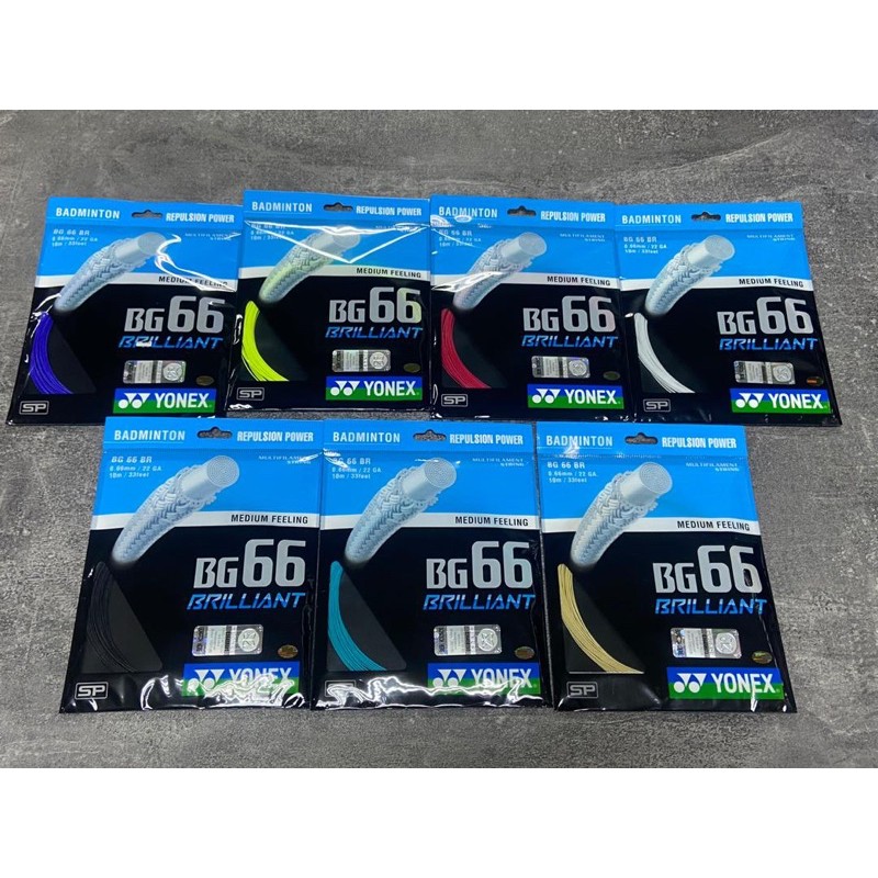 Yonex BG66 Brilliant (0.66mm) Badminton Strings 🔥100% ORIGINAL🔥 ...