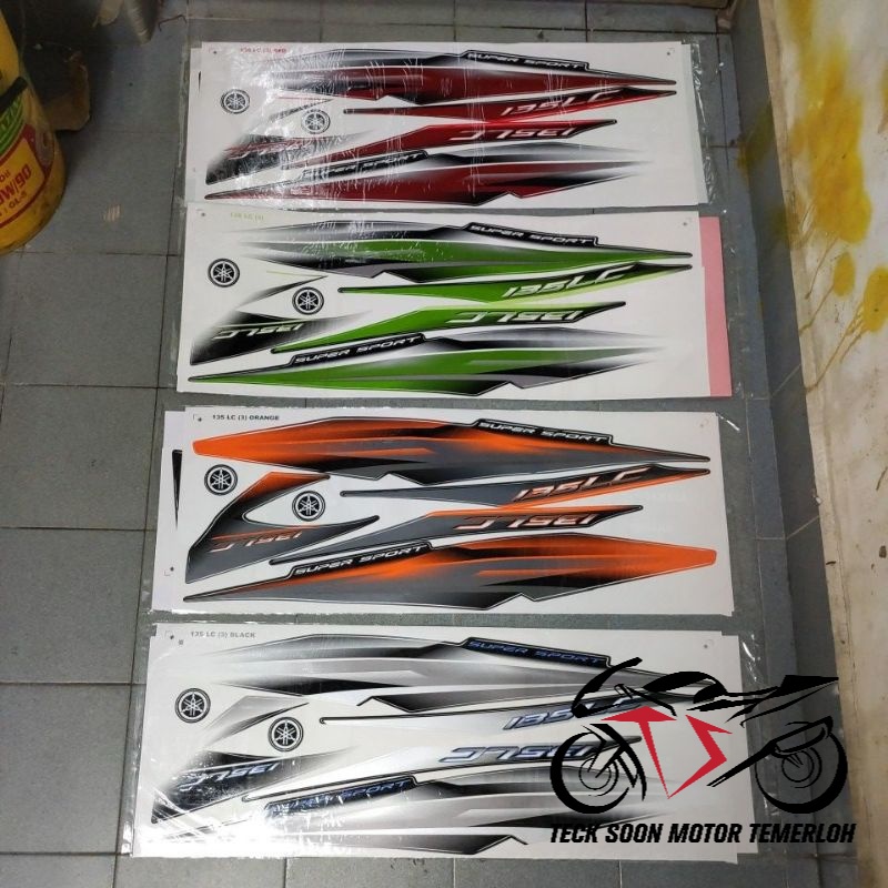 stiker sticker body stripe cover set (3) yamaha lc135v1 lc135 v1 | Shopee Malaysia
