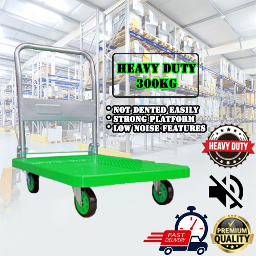 300KG Heavy Duty PVC Platform Hand Truck / Trolley With Low Noise PU ...