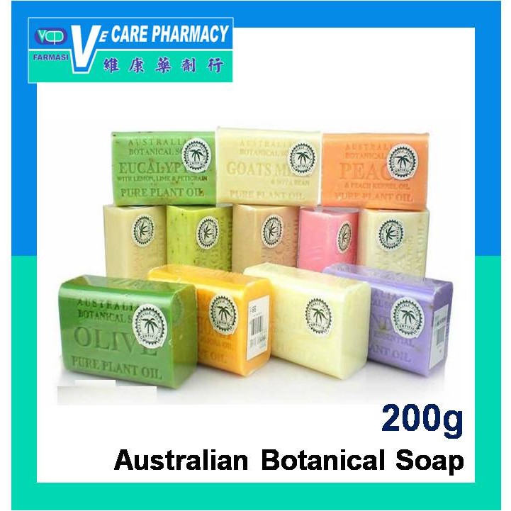 Australian Botanical Pure Plant Oil Soap Bars 200g Shopee Malaysia
