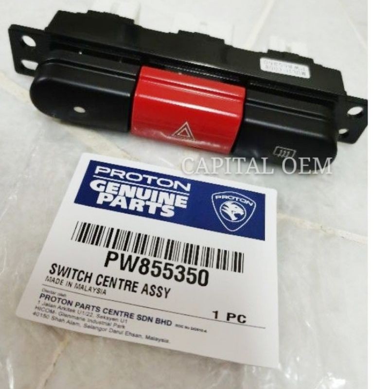 Proton Saga BLM SV FL FLX Genuine Dashboard Center Switch (Alarm/Heater ...