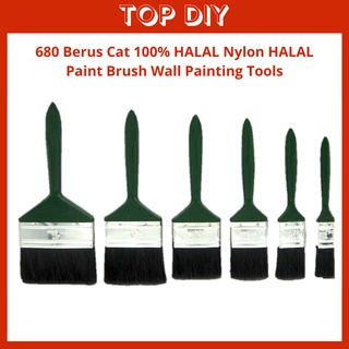 680 Berus Cat 100% HALAL Nylon HALAL Paint Brush Wall Painting Tools ...