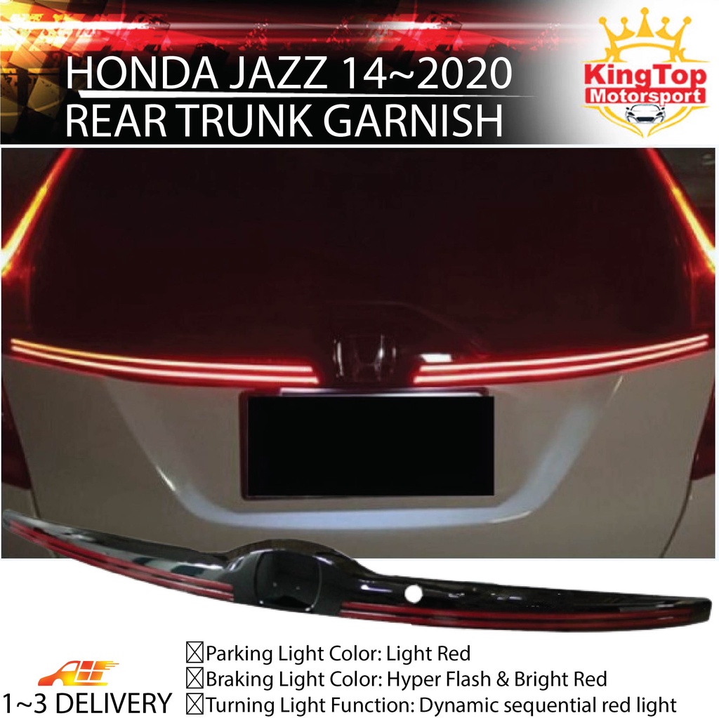 Honda Jazz Fit GK GK5 2014 - 2020 Rear Trunk Garnish Brake Light Lamp ...
