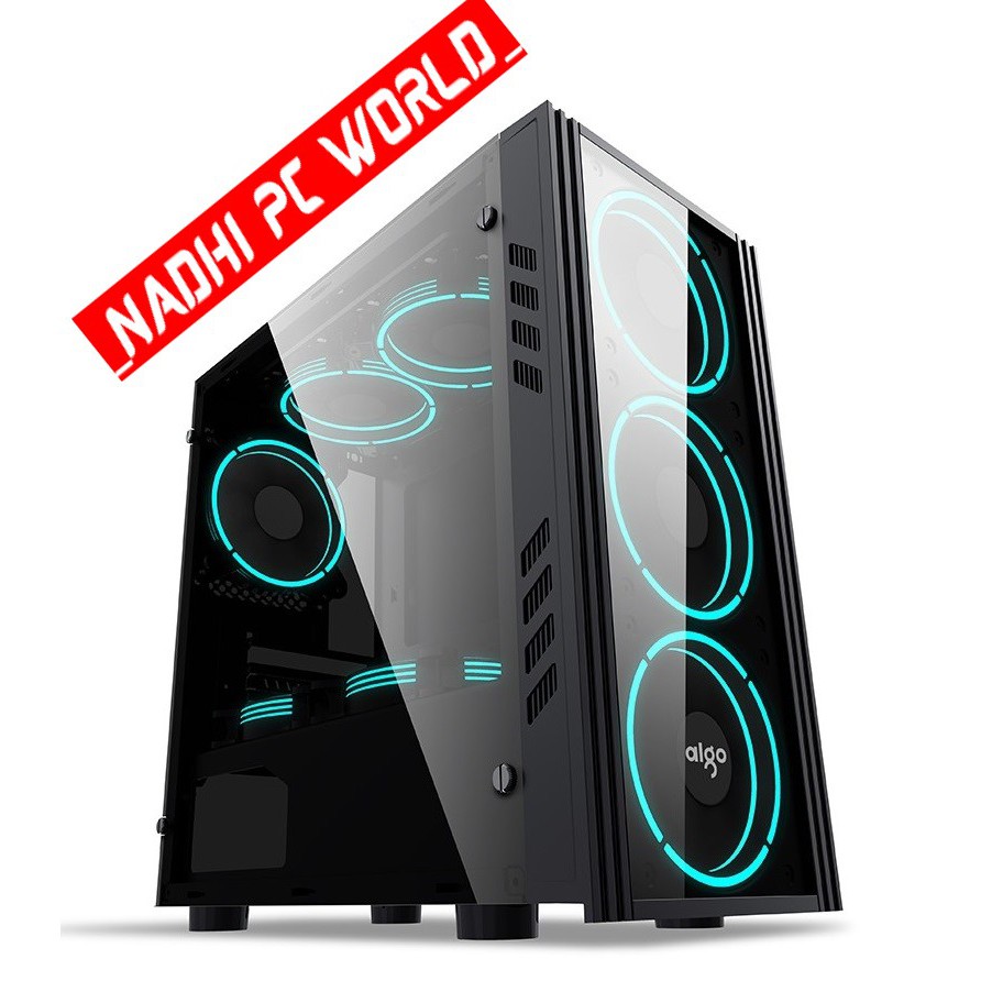 Aigo Black Tech MINI mATX Chassis | Front Panel Tempered Glass [CASE ...