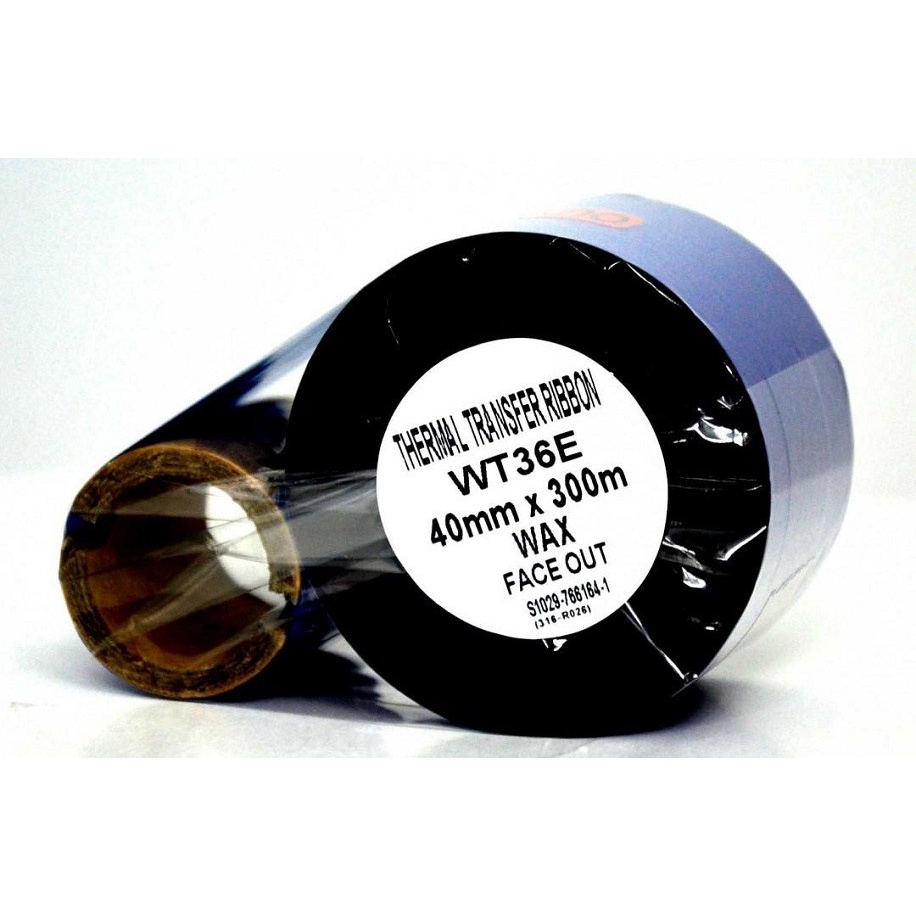 Premium Super Black 40mm x 300m meter long WAX Barcode Printer Ribbon ...