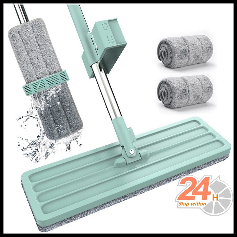Self-Wringing Magic Mop Free Hand Washing Flat drying mop Automatic ...