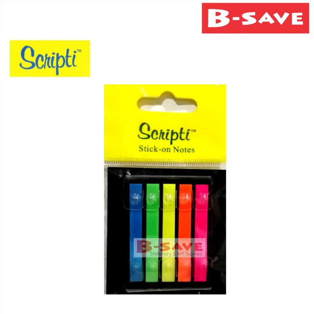 Scripti Stick Notes 45690 Penanda Index / Buku | Shopee Malaysia