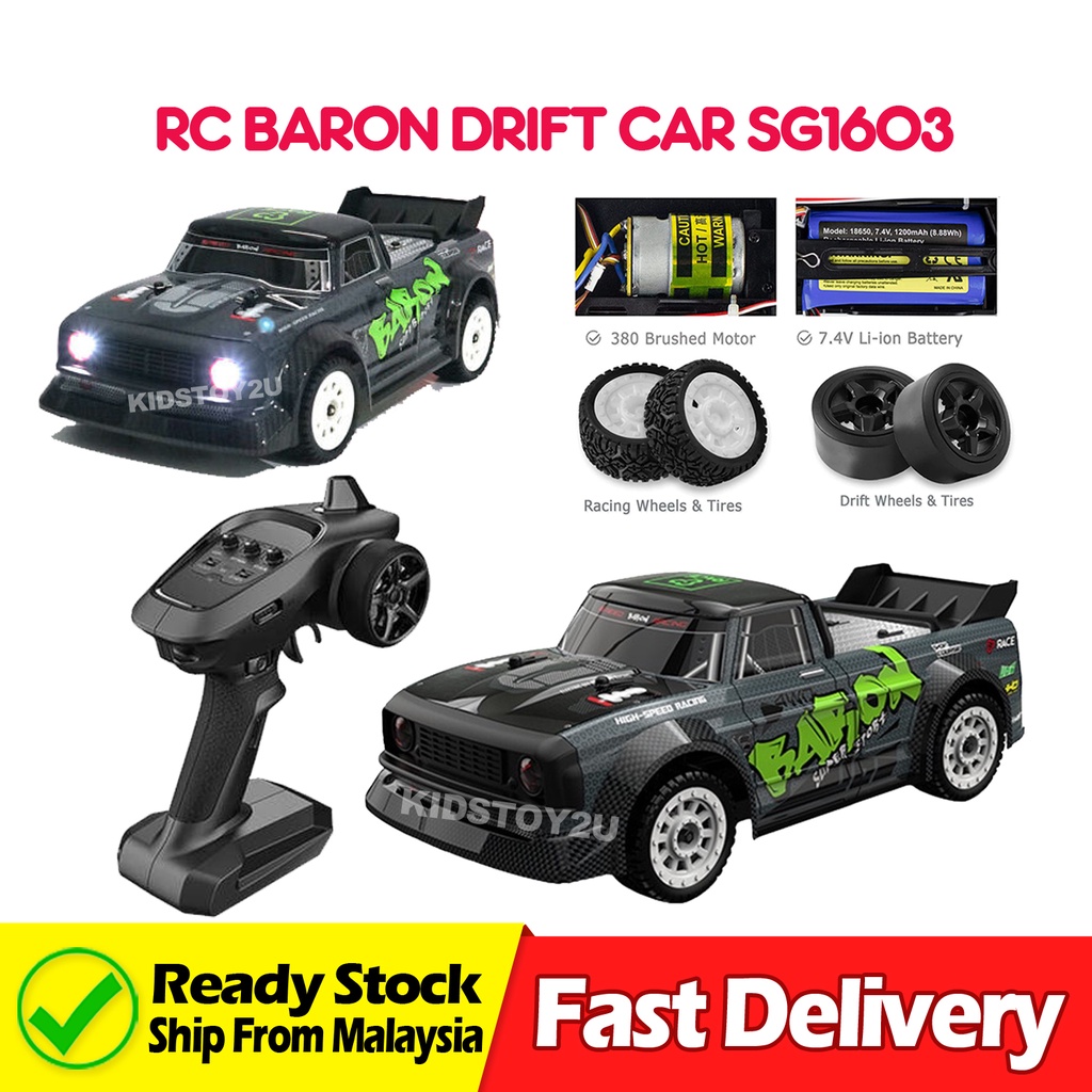 RC Drift Baron SG1603 30km/h High Speed Kereta Control Drift Car ...