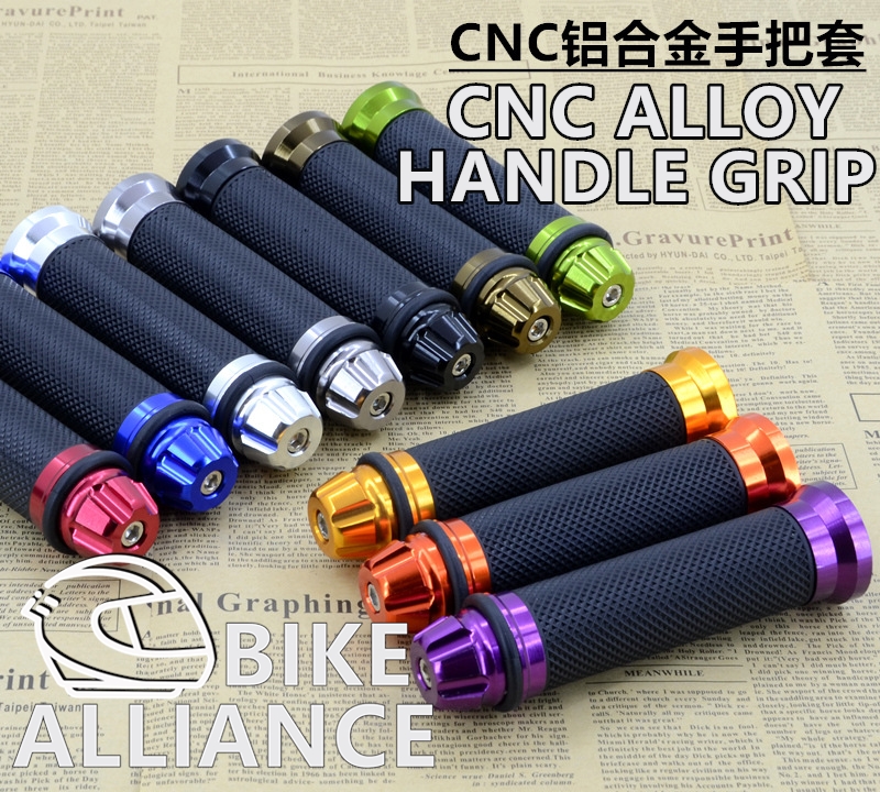 READY STOCK ALLOY CNC HANDLE GRIP UNIVERSAL MOTORCYCLE HAND GRIP ...