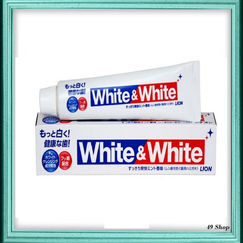 【Ready Stock】Japan Lion White & White Toothpaste 牙膏 150g | Shopee Malaysia