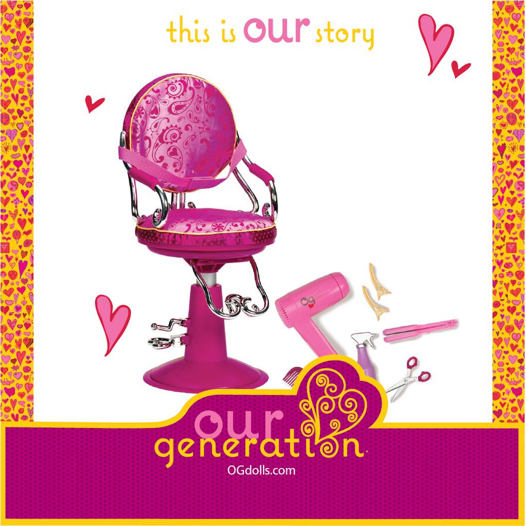 Our Generation Salon Chair - Pink | Shopee Malaysia