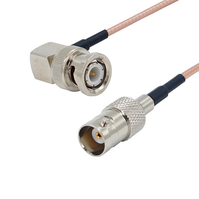 BNC Female to BNC Male Right angle HD-SDI Cable RG316 RF Coaxial Coax Antenna Pigtail Jumper 50 ...
