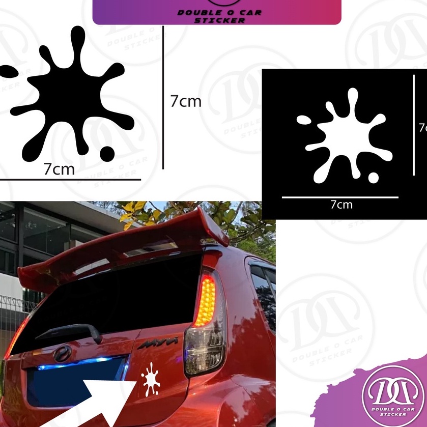 [Ready Stock]Splash Water design sticker for MYVI AXIA ALZA BEZZA SAGA ...