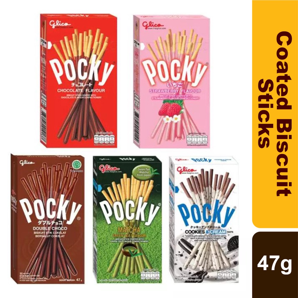 Glico Pocky Coated Biscuit Sticks Assorted | Shopee Malaysia
