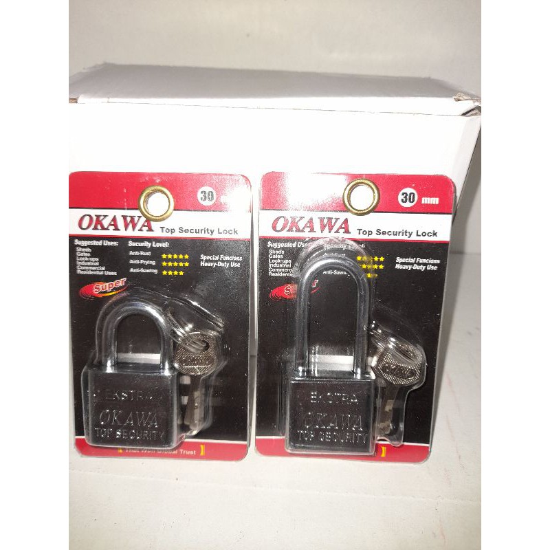 30mm Short/Long Neck Padlock (12pcs) | Shopee Malaysia