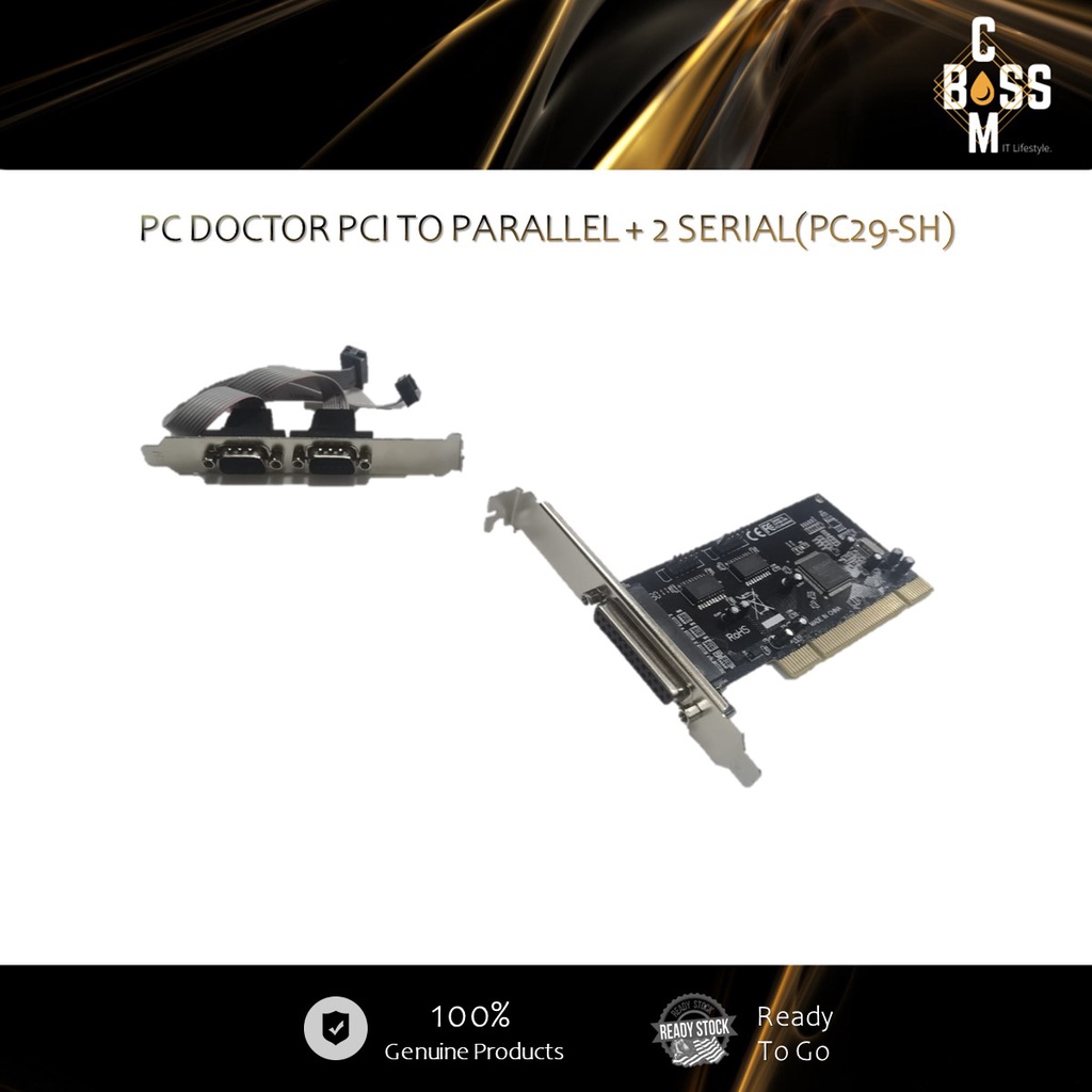 *ORIGINAL* PC DOCTOR PCI TO PARALLEL + 2 SERIAL(PC29-SH) | Shopee Malaysia