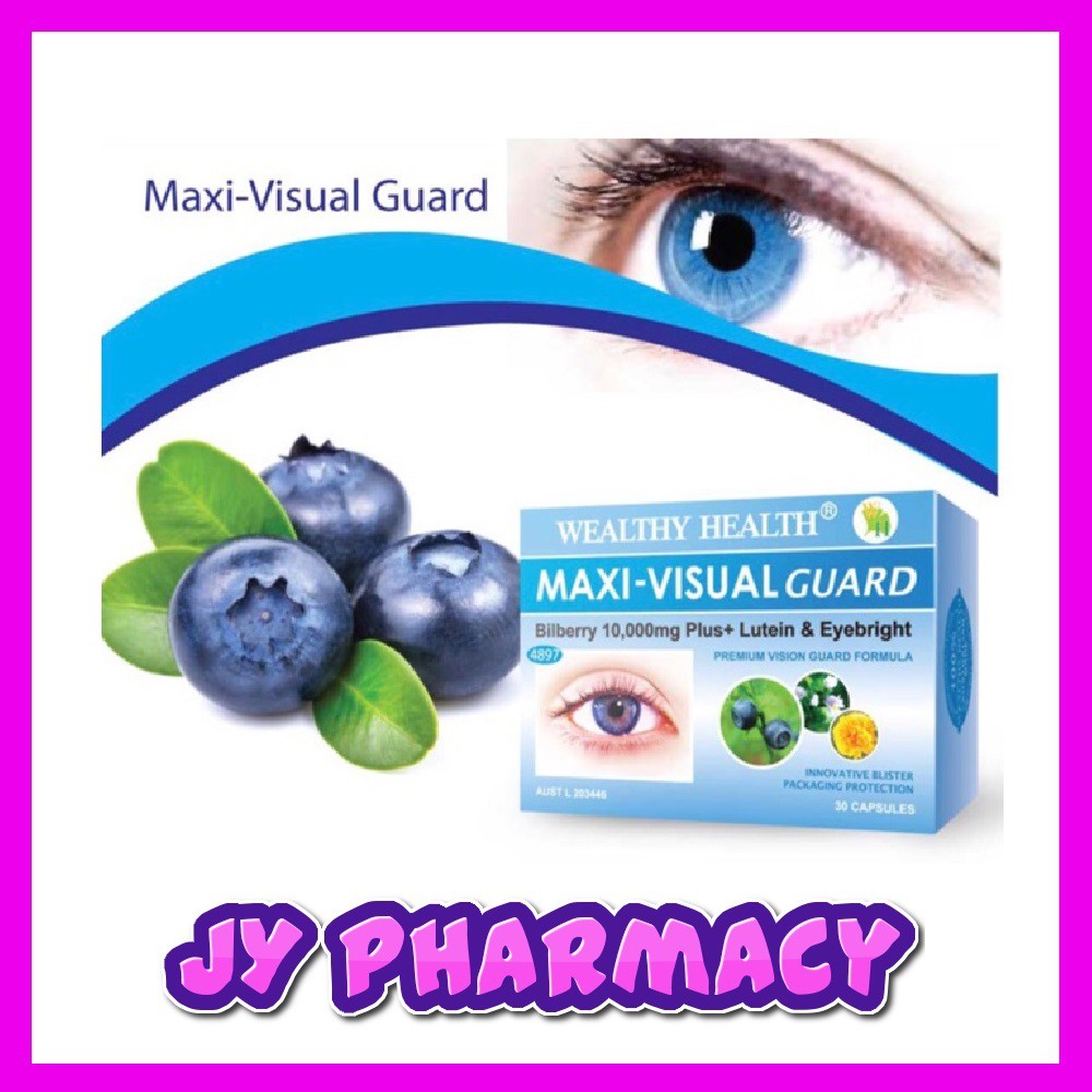 Wealthy Health Maxi Visual Guard Eye Support 60 Capsules (Made in ...