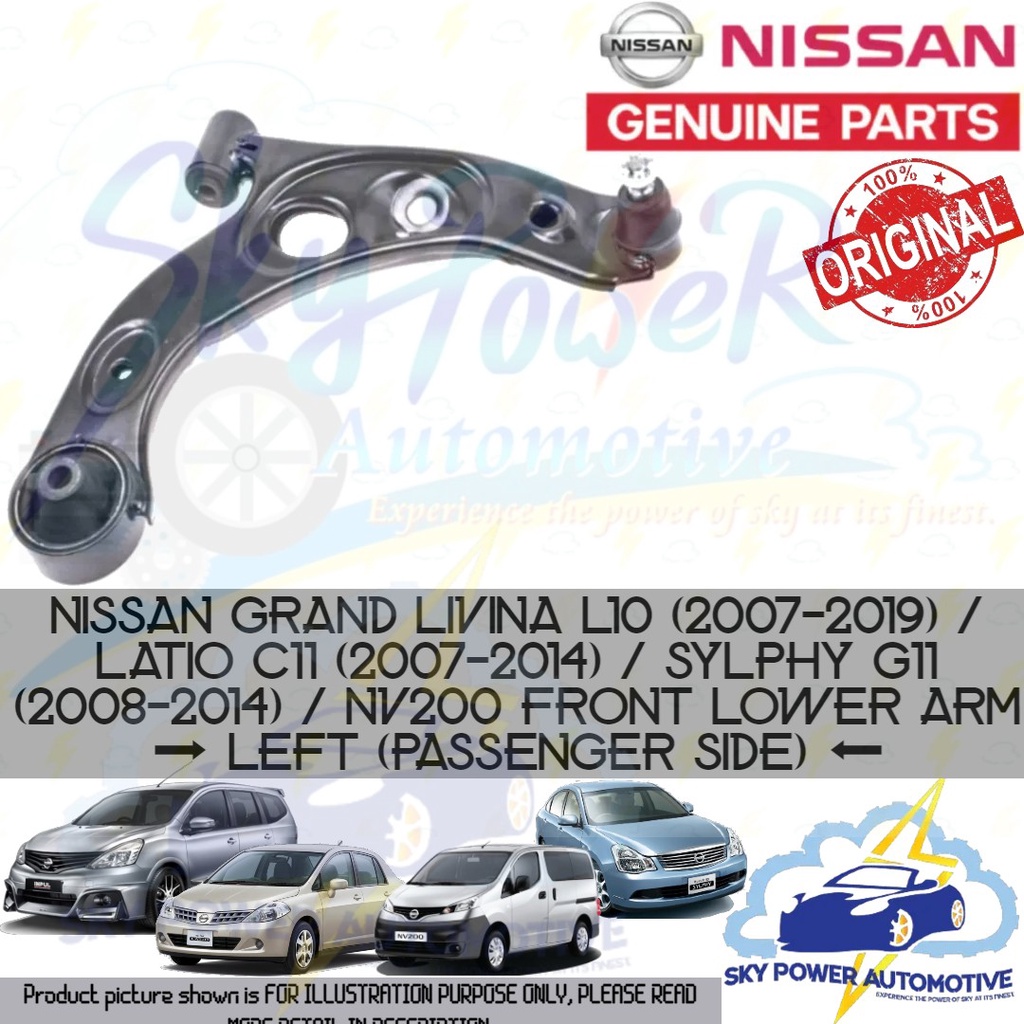 NISSAN LATIO C11 GRAND LIVINA L10 / SYLPHY G11 NV200 100% ORIGINAL ...