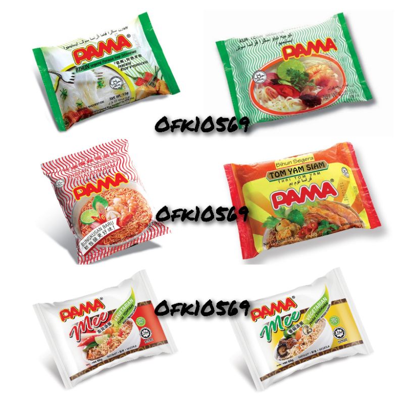 Pama Mee Thailand Bihun/Tang Hoon/Keow Teow/Tom Yam/Vegetarian 5's ...