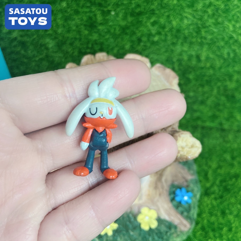 Pokemon figures Cinderace Raboot Scorbunny Pokemon action figures ...