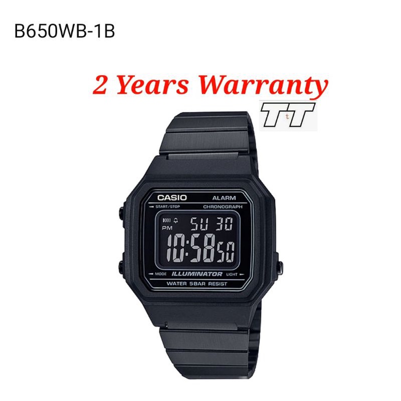 Casio Original [2YEARS WARRANTY] B650WB-1B Unisex Watch Digital Sports ...