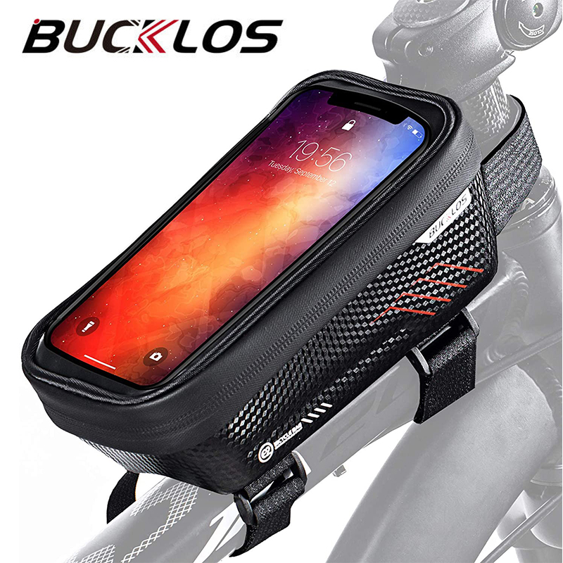 Bucklos Bike Waterproof Phone Bag Top Tube MTB Road Bicycle Touch ...
