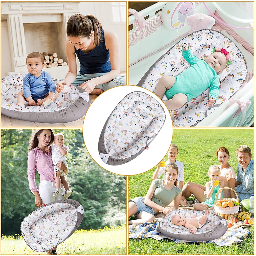Baby Nest Baby Lounger Baby Snuggler with Pillow Co-Sleeping For ...