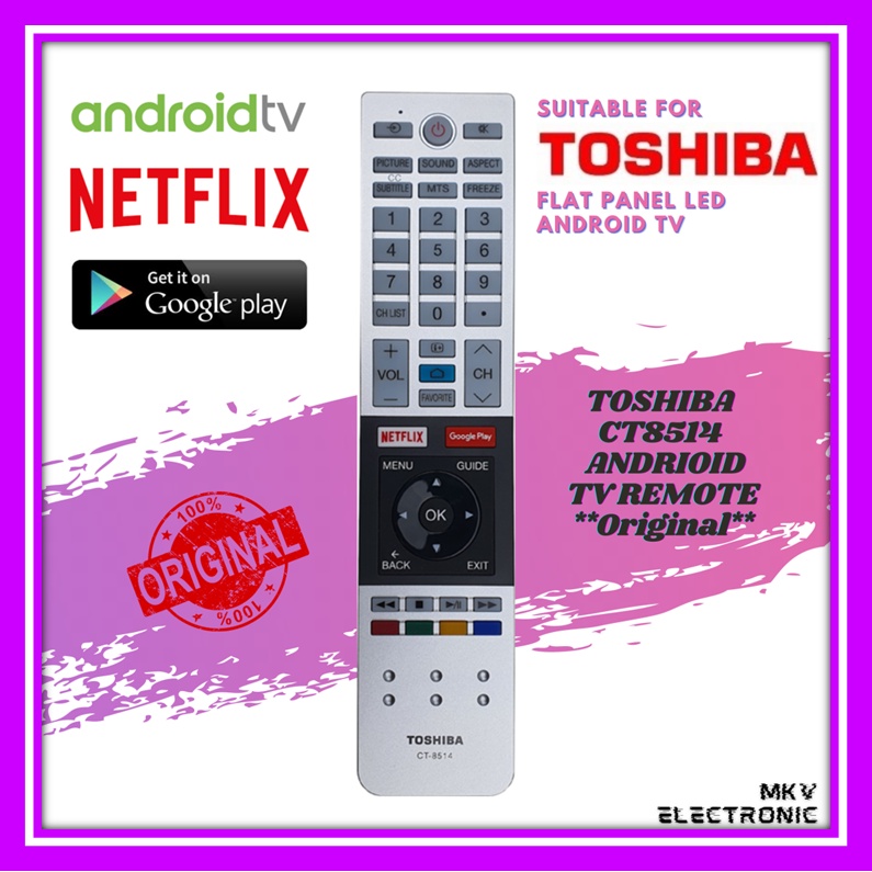 Toshiba Original TV Remote Control for Toshiba Flat Panel LED LCD ...