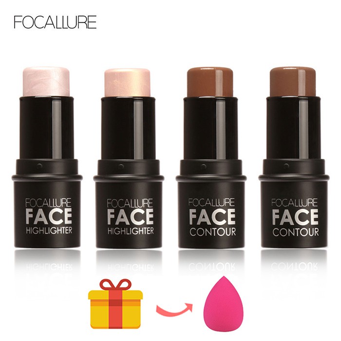 FOCALLURE Face Contour Highlight and Shadow Makeup Stick [Free Blender ...
