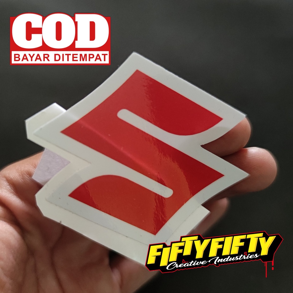 Suzuki LOGO Print Cut Stickers Waterproof Glossy Lamination Printing ...