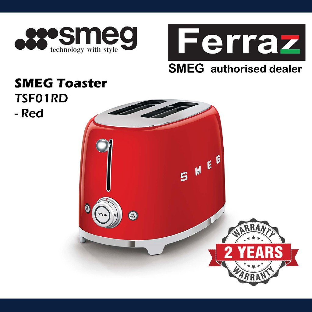 Smeg bread toaster (2 Slices) TSF01 / Smeg bread toaster (2 Slices ...