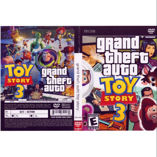 PS2 GRAND THEFT AUTO TOY STORY 3 | Shopee Malaysia