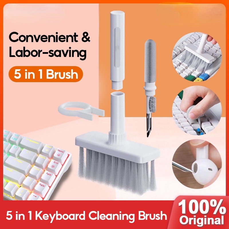 New 5 In 1 Multifunctional Keyboard Cleaning Brush Kit Mechanical ...