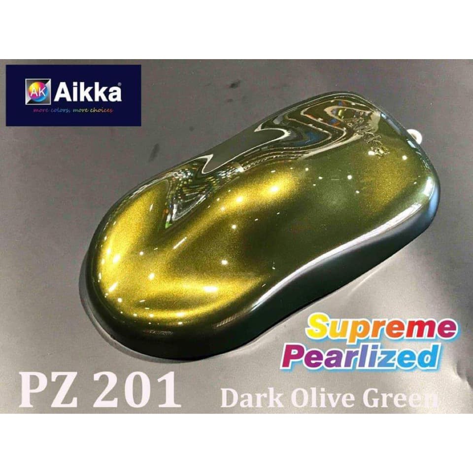 AIKKA PZ201 Dark Olive Green / Automotive Paint Basecoat/ Car Motor ...