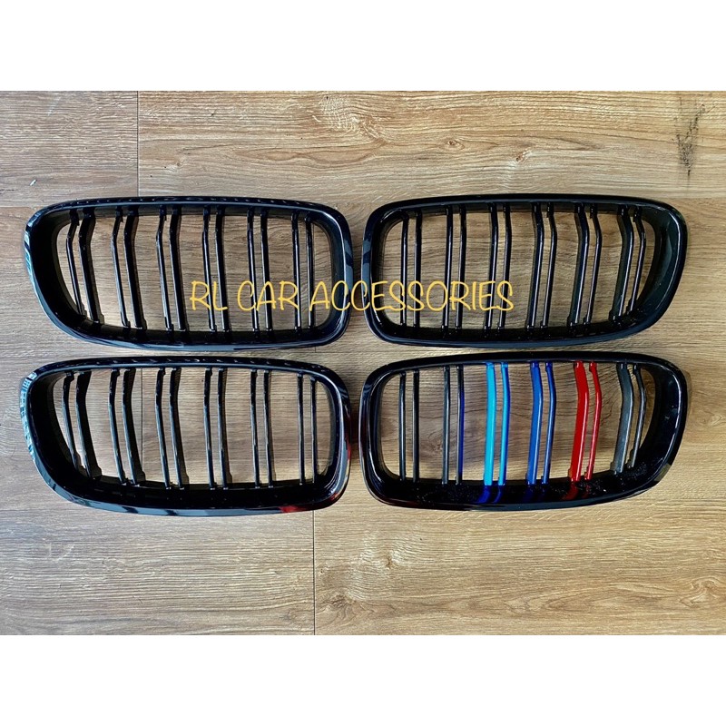 BMW F30 m sport diamond dual fin front grill grille 2013 2014 2015 2016 ...