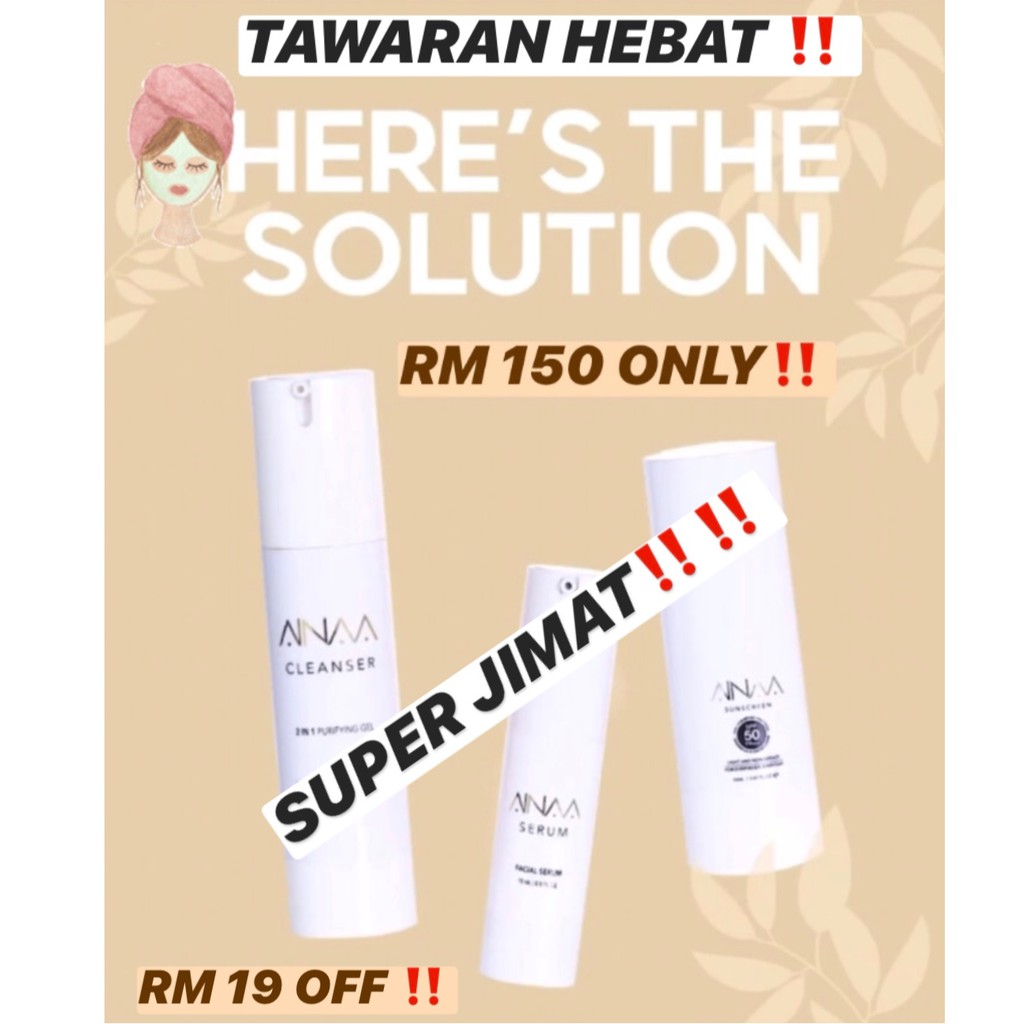 💢HOT ITEM💢AINA BEAUTY skincare TAWARAN HEBAT RM19 OFF | Shopee Malaysia