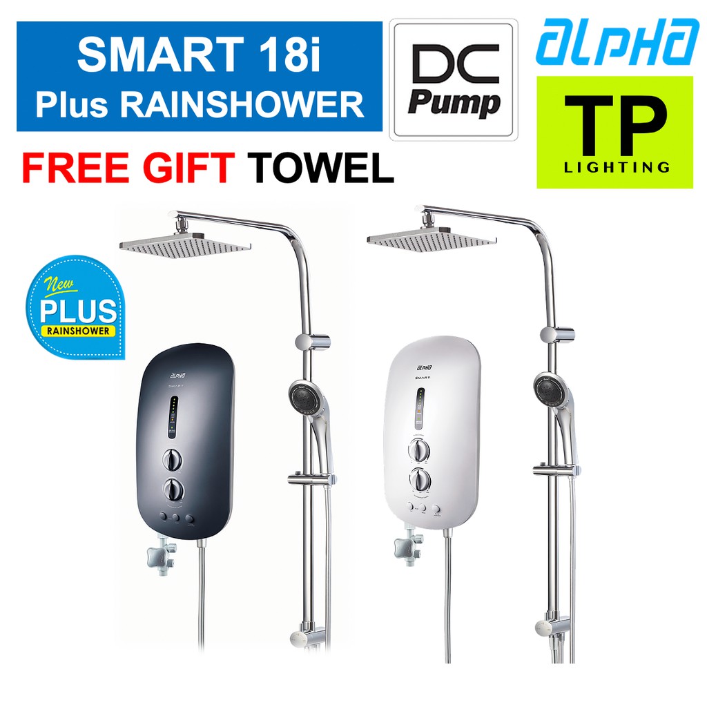 ALPHA SMART 18i Plus Rain Shower Instant Water Heater (DC Pump) | Shopee Malaysia