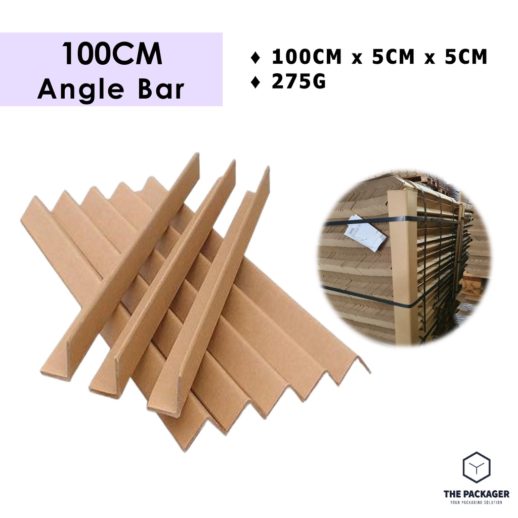 Paper Edge Protector / Angle Bar 100CM X 5CM X 5CM Pallet Edge | Shopee ...