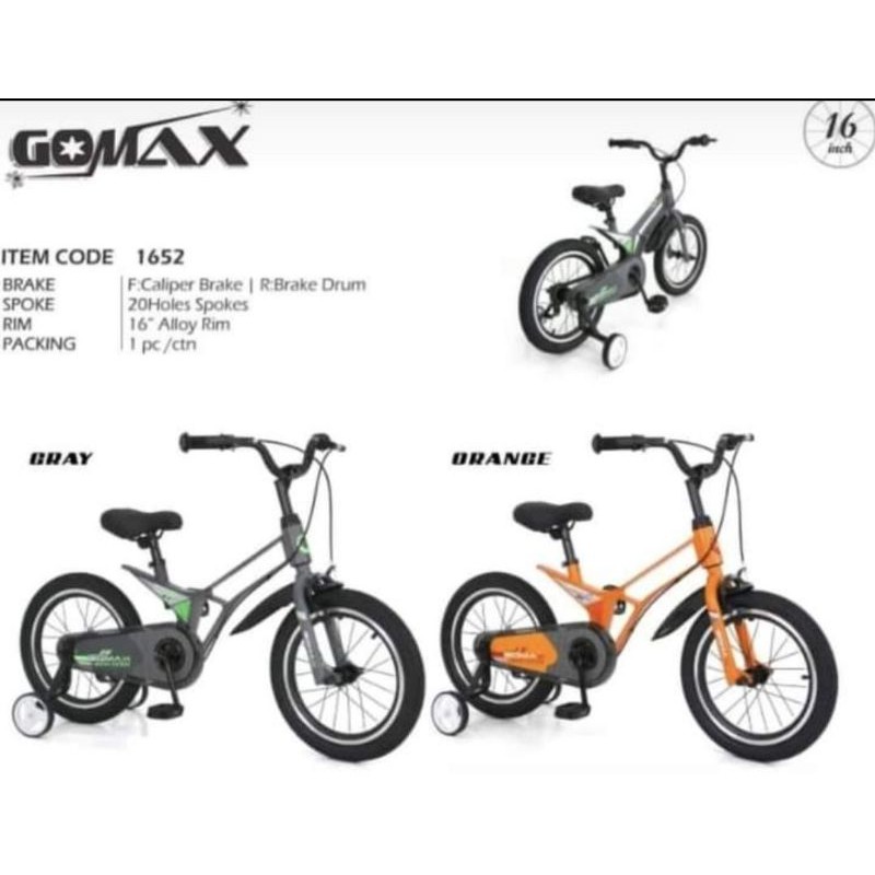 Gomax 16" Limited Edition Kids Bicycle | Shopee Malaysia