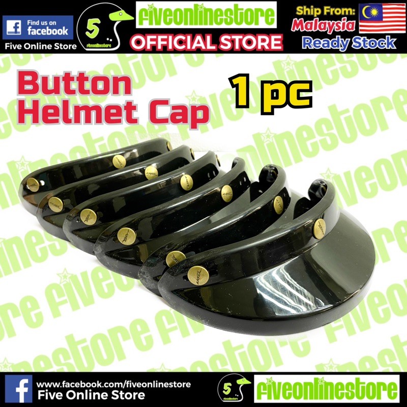 3 Button Pin Helmet Cap without visor for SGV MS88 WS88 NS88 Apollo ...