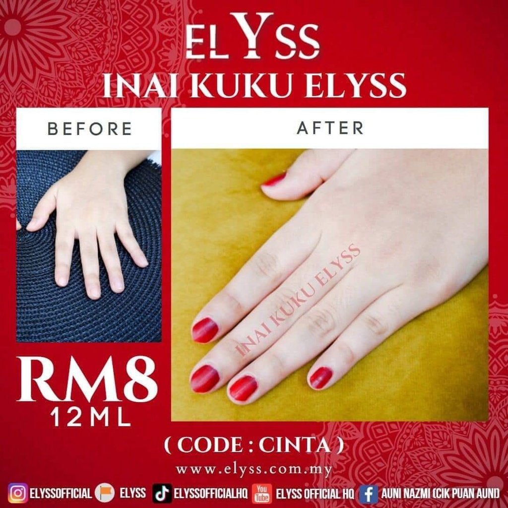 Inai Kuku Sah Solat Elyss Original HQ | Shopee Malaysia